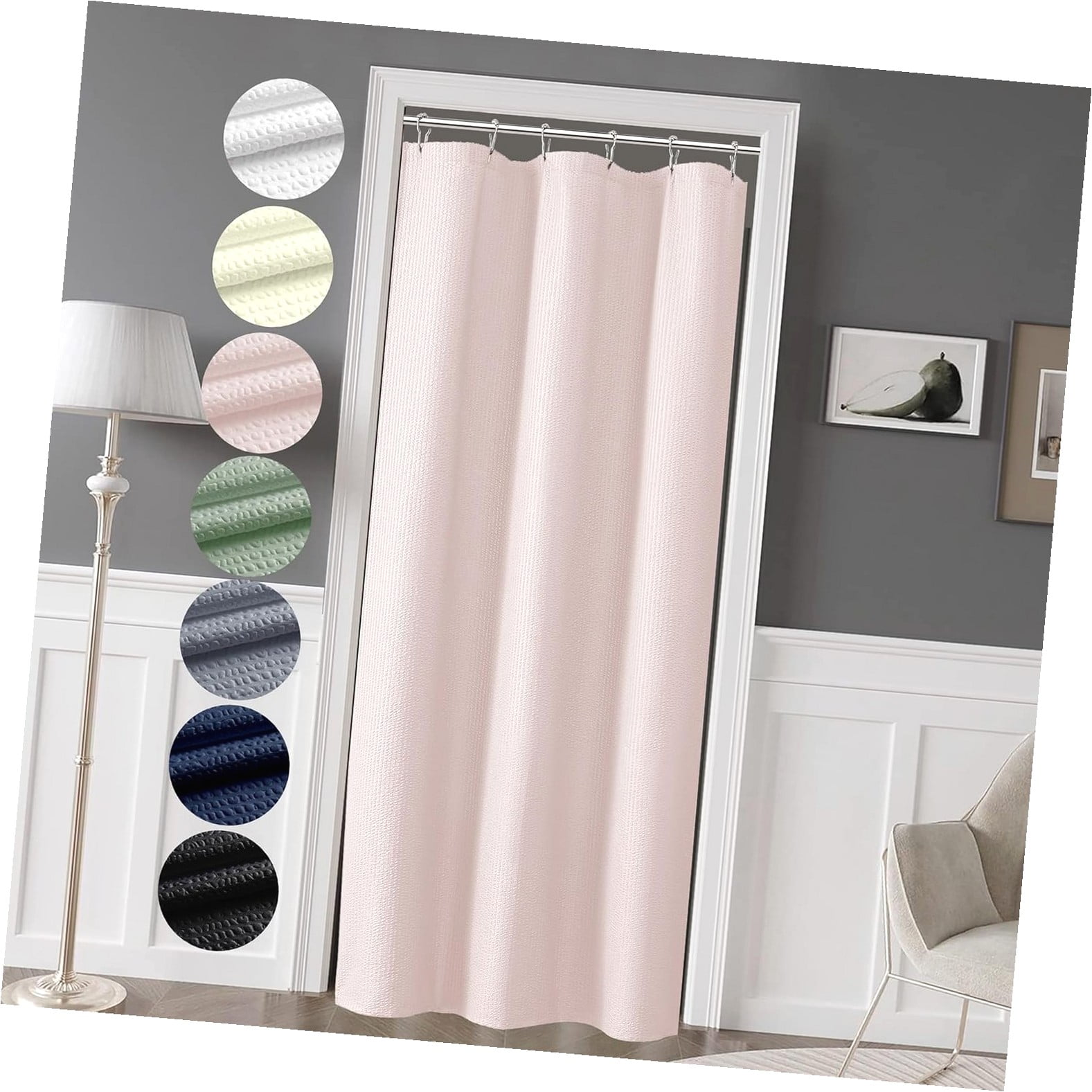 Hotbar Berry Stall Shower Curtain 36 72 Inch Soft Waffle Small Shower ...