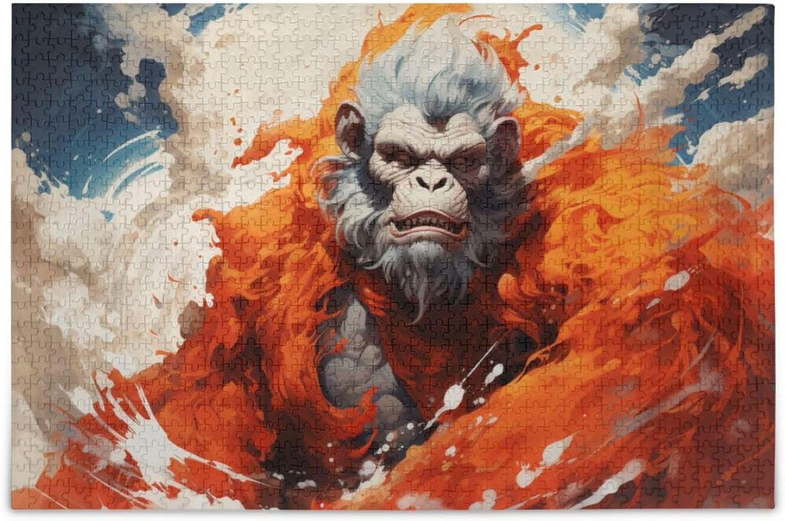 Hotbar Big Red Monkey Jigsaw Puzzle 1000 Pieces, Zigsaw Puzzles with ...