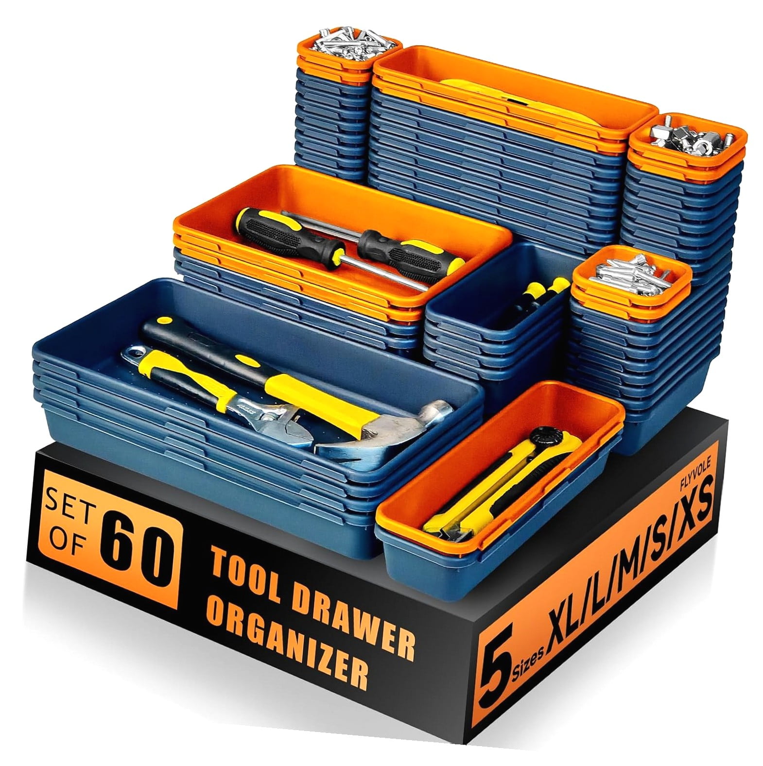 Hotbar Box Organizer Tray, Toolbox Desk Drawer Organizer, Box Tray ...