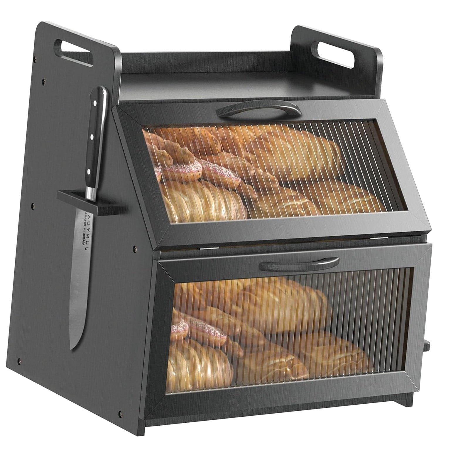 Hotbar Bread Box, Bread Box for Kitchen Countertop, Large Bread Storage Container for Homemade ...