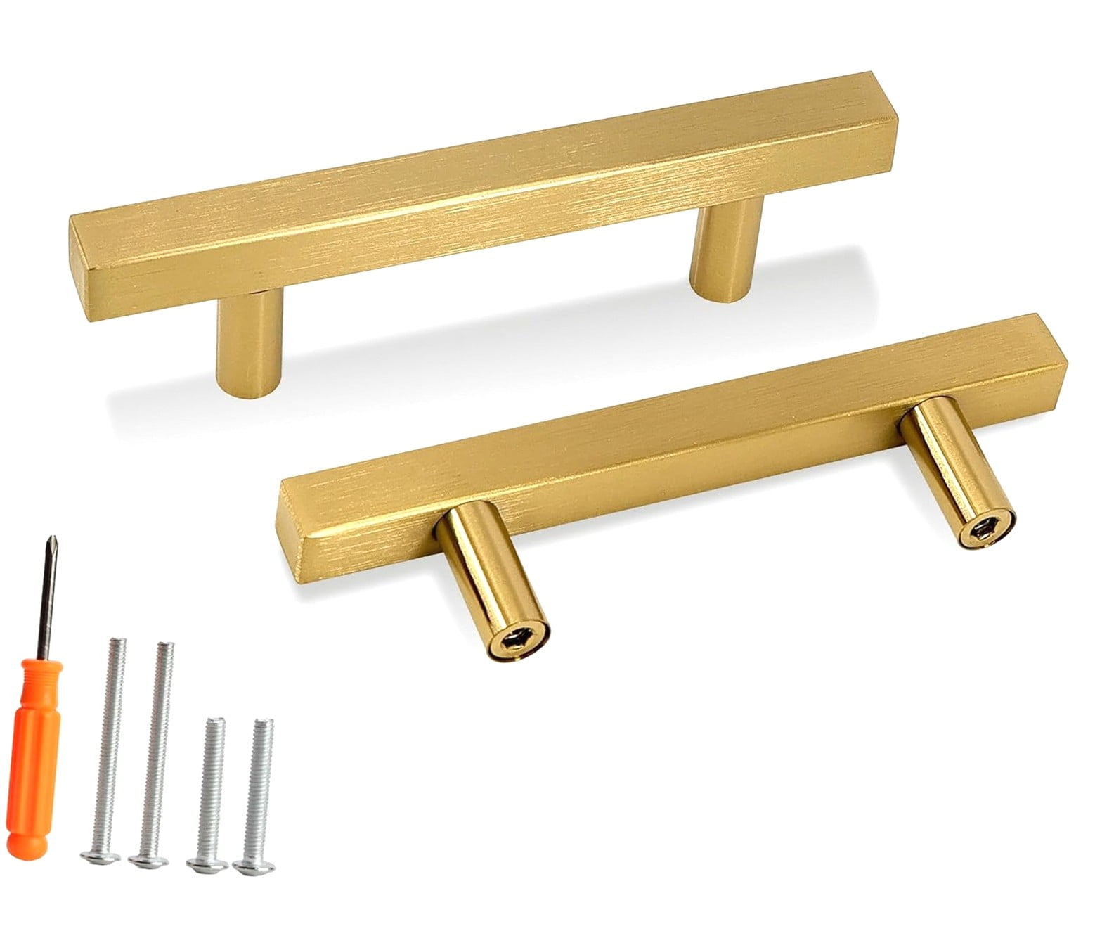 Hotbar Cabinet Pulls, Square Drawer Handles, 5-Pack 3-Inch 76 mm Hole ...