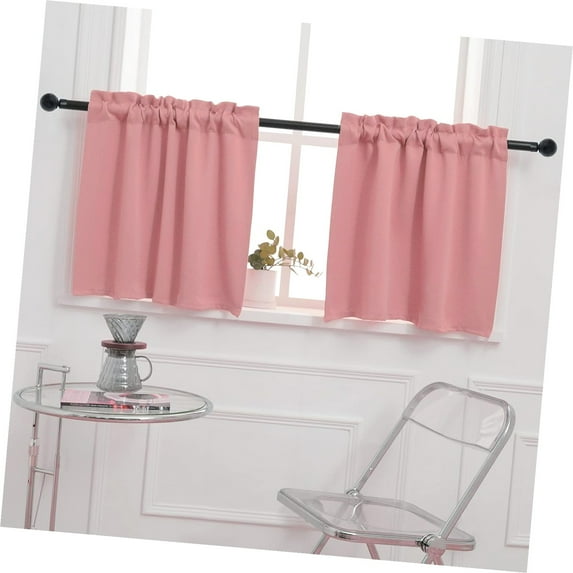 Hotbar Cafe Curtain (Half Window Tier Curtain) 30 Inches Length, Rod ...