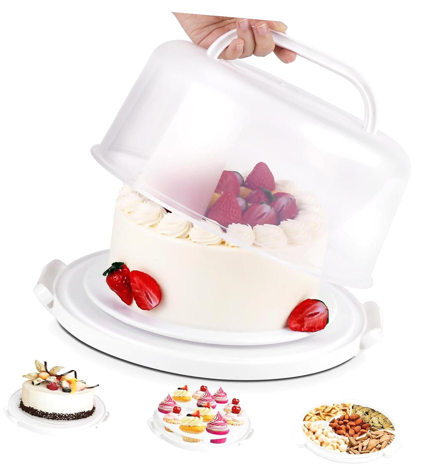Hotbar Cake with Lid and Handle, Multipurpose Cake Stand Fits 10 inch ...