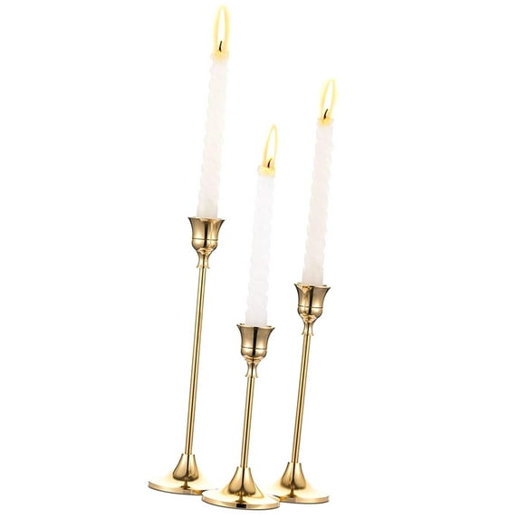 Hotbar Candlestick Holders Taper Holders, Set of 3 Stick Holders ...