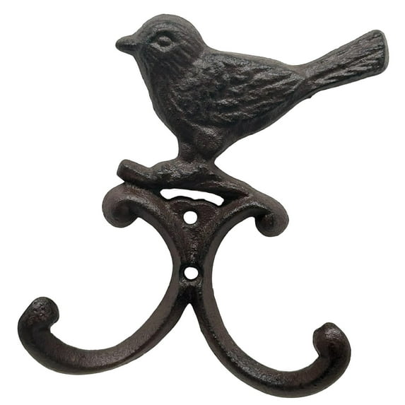 Hotbar Cast Iron Bird Wall Hanger Rack, Indoor Country Farmhouse Garage Wall Mounted for Hanging ...