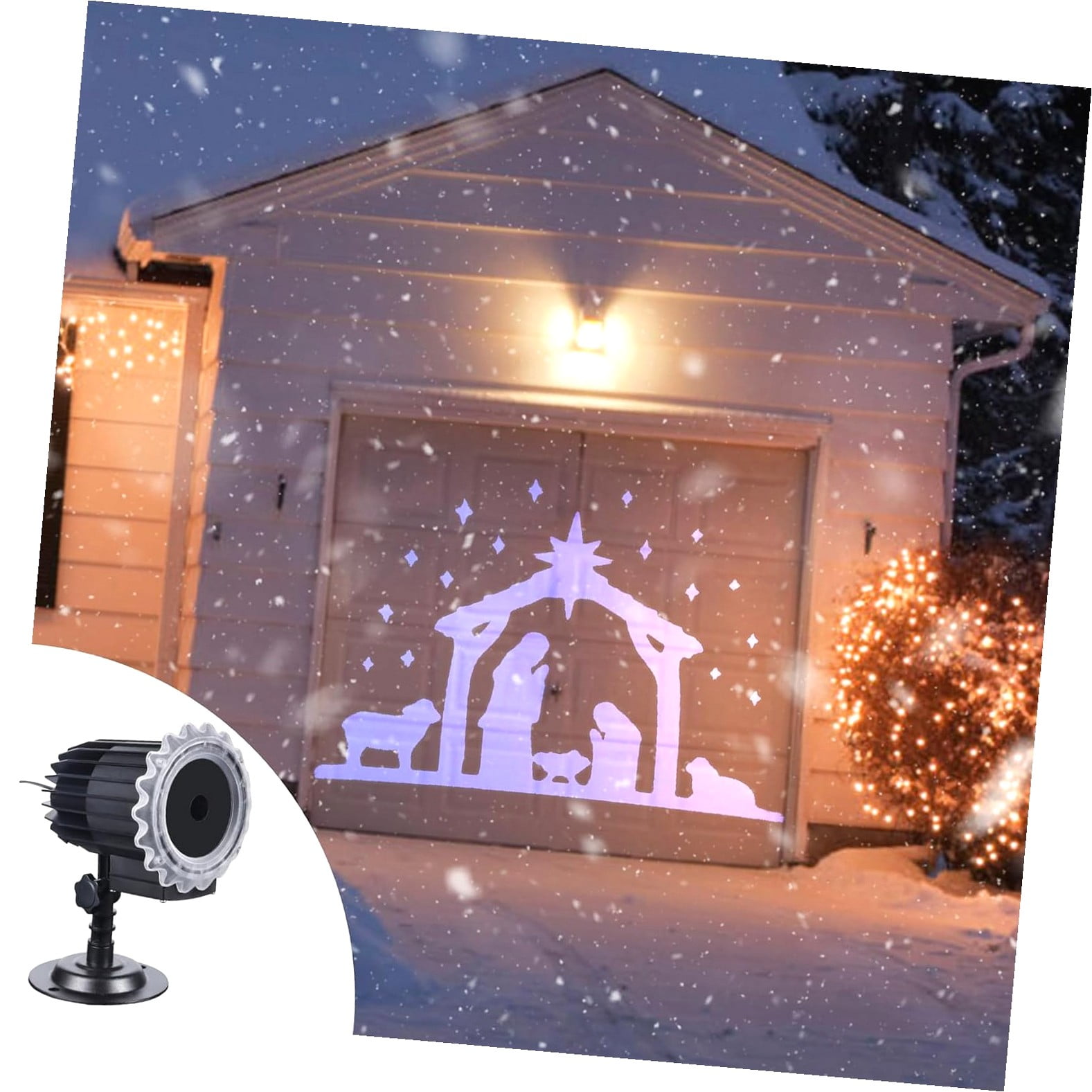 Hotbar Christmas Nativity Scene Projector, Nativity Projector Lights ...