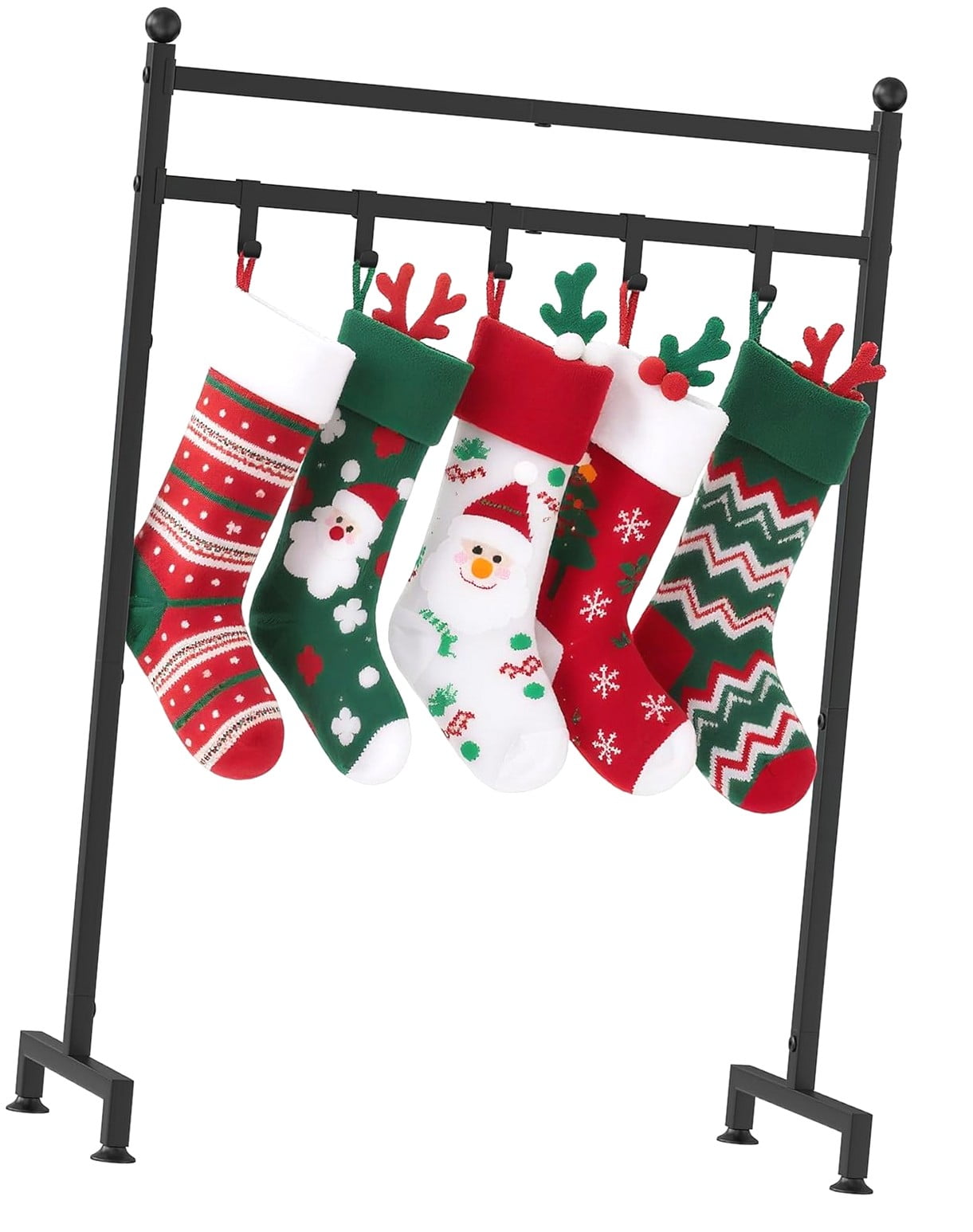 Hotbar Christmas Stocking Holder Stand with 6 , Freestanding Christmas ...