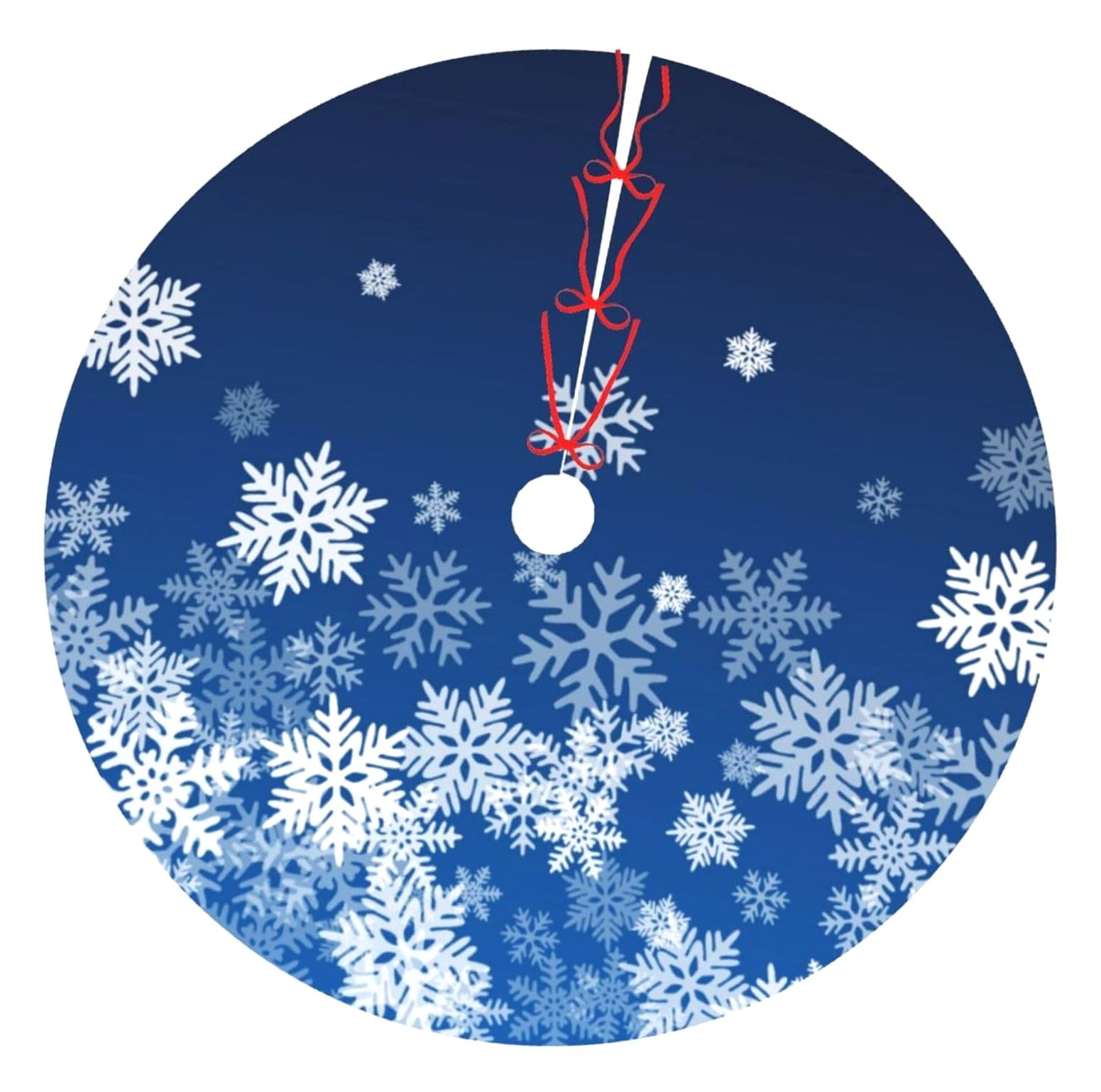 Hotbar Christmas Tree Skirt Snowflake Blue Winter 36 Inch for Xmas New ...