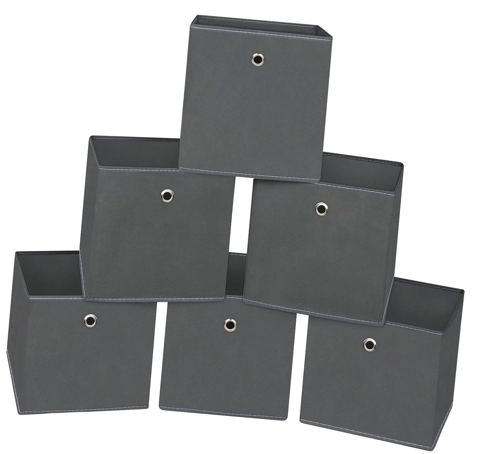 Hotbar Collapsible Storage Cubes Bins, 11 Inch Storage Cube Organizer Boxes with Dual Handles ...