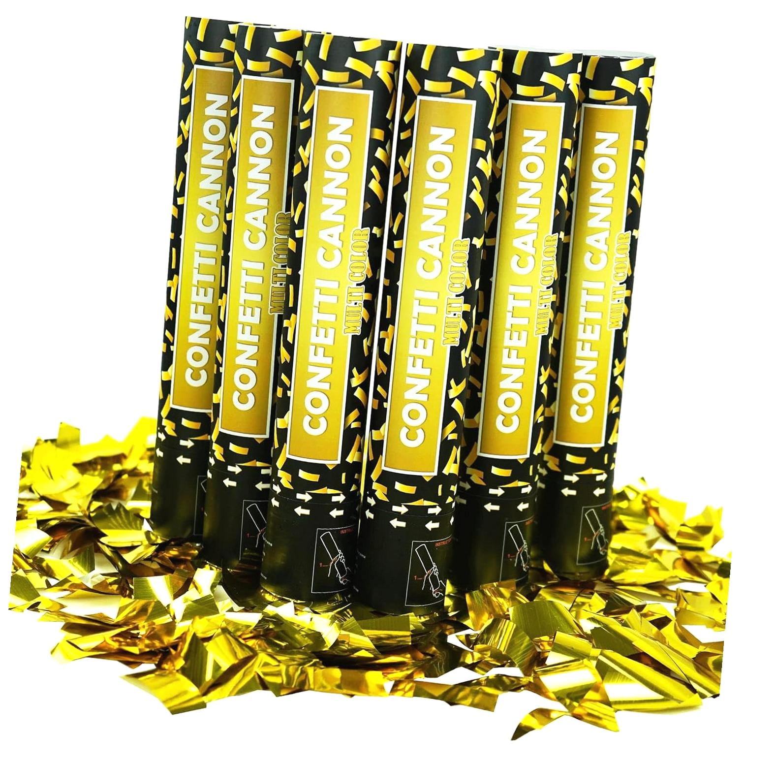Hotbar Confetti Cannon Celebration - 6 Pack 12 Inch Confetti for ...