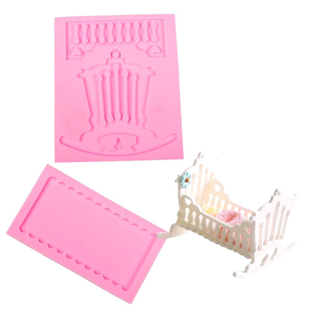 Hotbar Crib Cradle Fondant Cake DIY Style Decorative Fondant Cake ...
