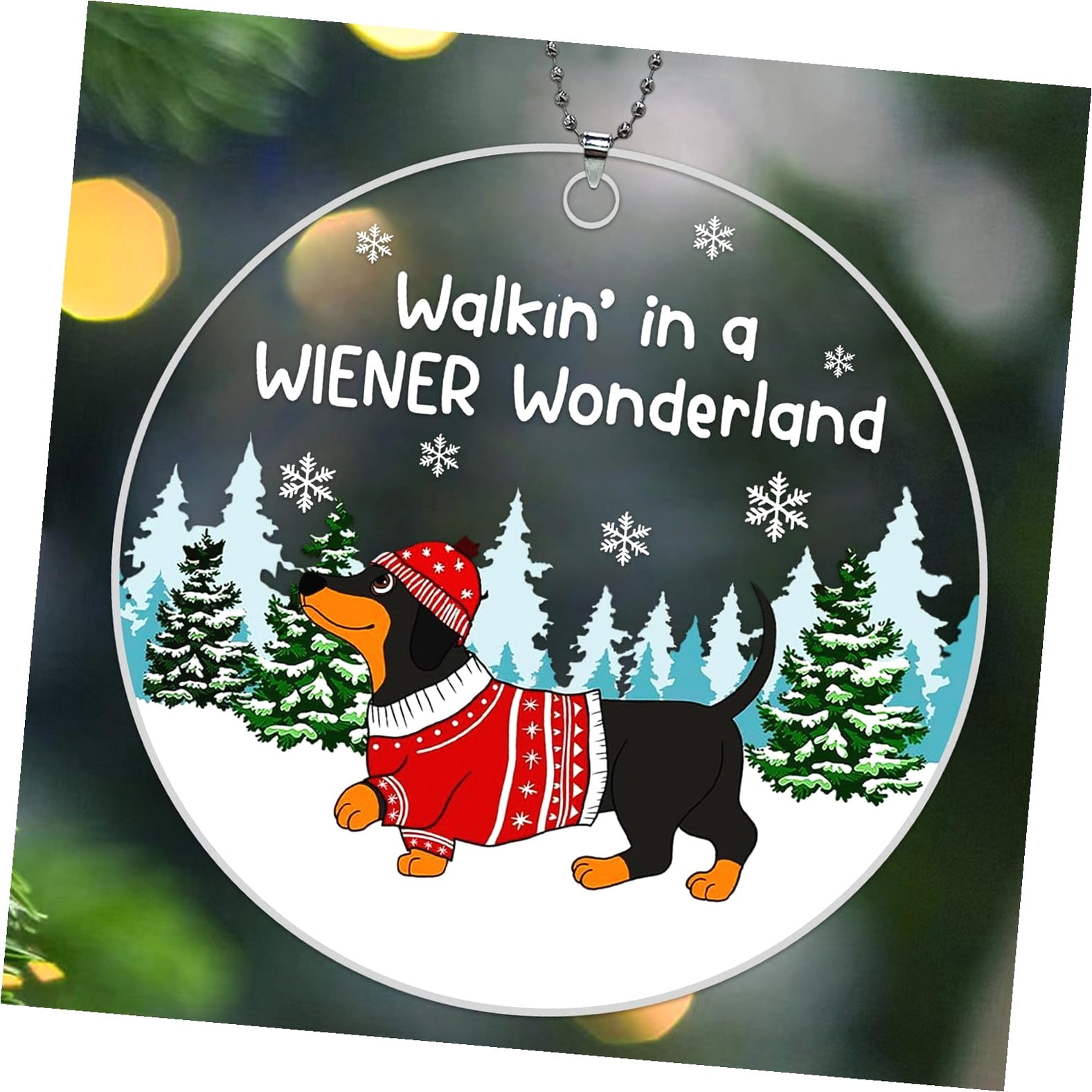 Hotbar Dachshund Christmas Ornaments 2025, Weiner Ornaments for ...