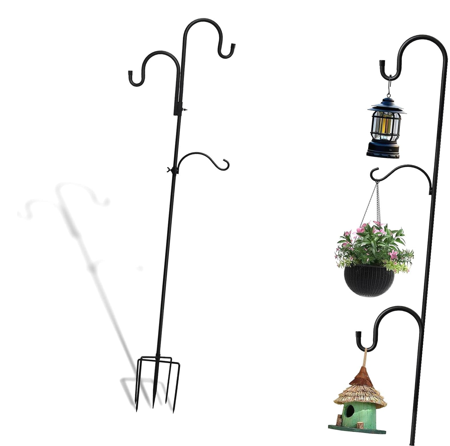 Hotbar Double Shepherd Hook 76 Inch Adjustable Assembled Shepherd Hook ...