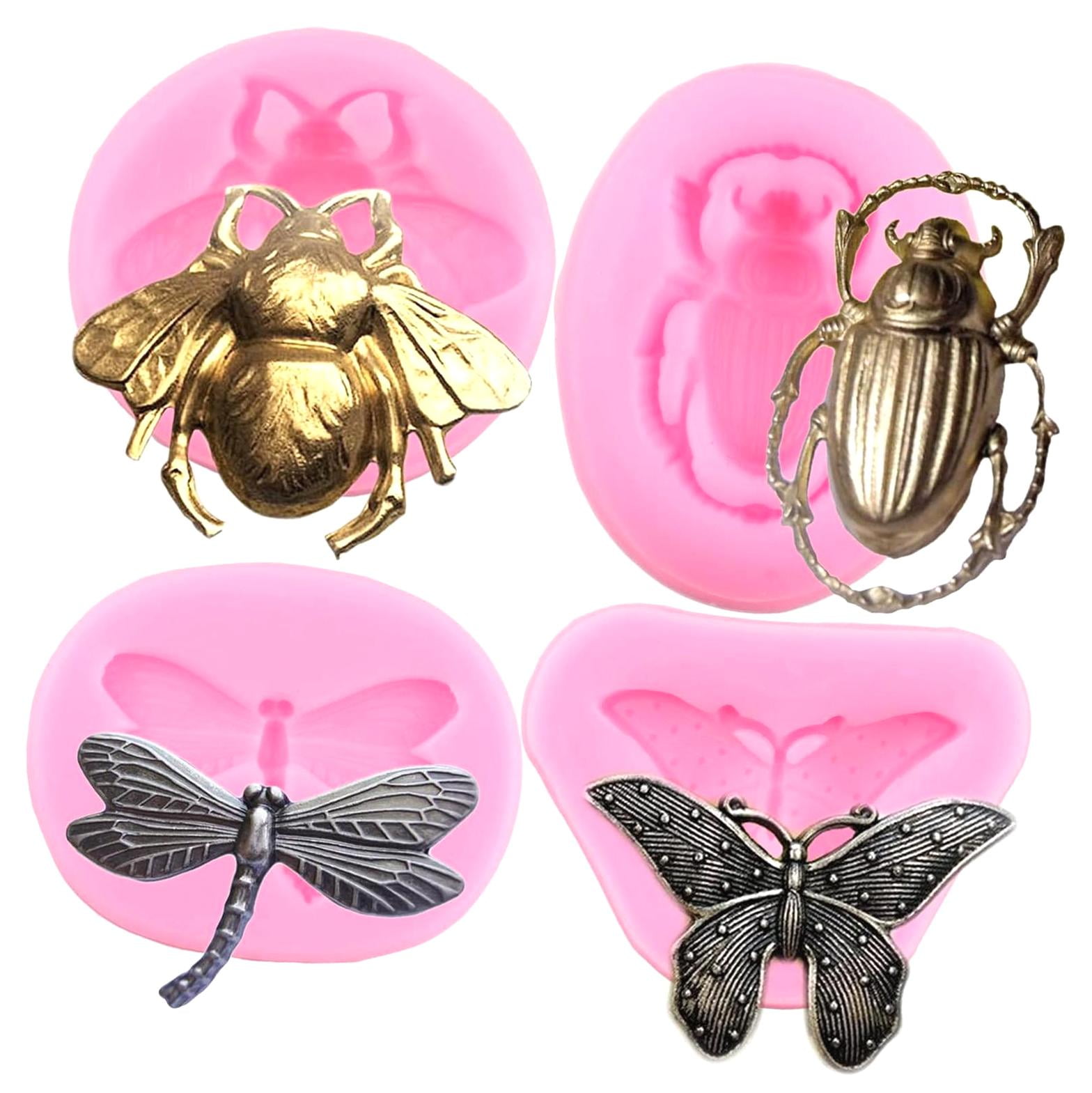 Hotbar Dragonfly Silicone Candy Chocolate Fondant Molds for Cupcake ...