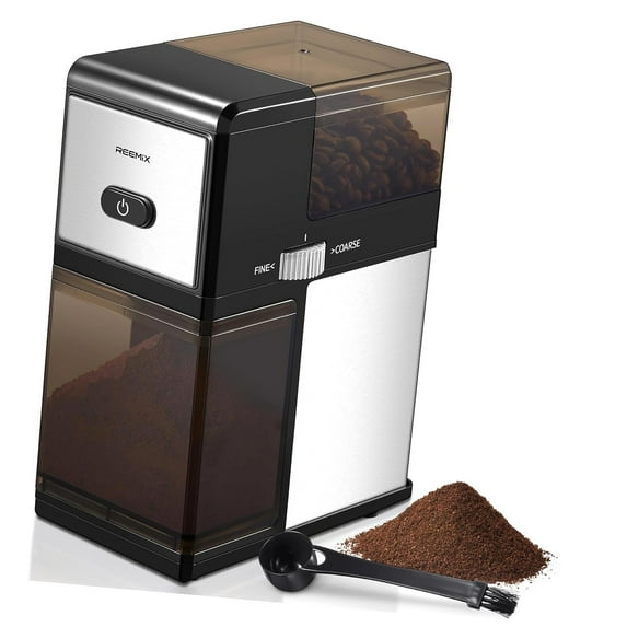 Hotbar Electric Burr Coffee Grinder, Automatic Flat Burr Coffee Mill for French Press, Drip ...