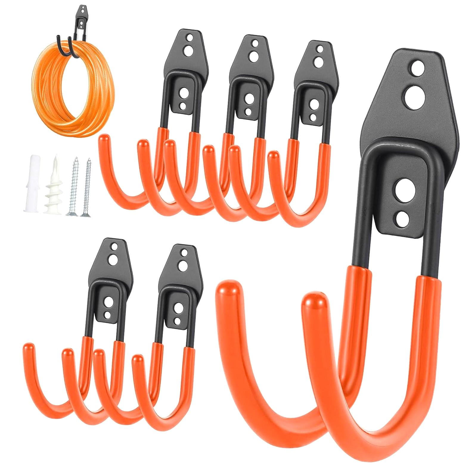 Hotbar Enhanced Garage Organizer, 6 Pack Wall Mount Steel Utility ...