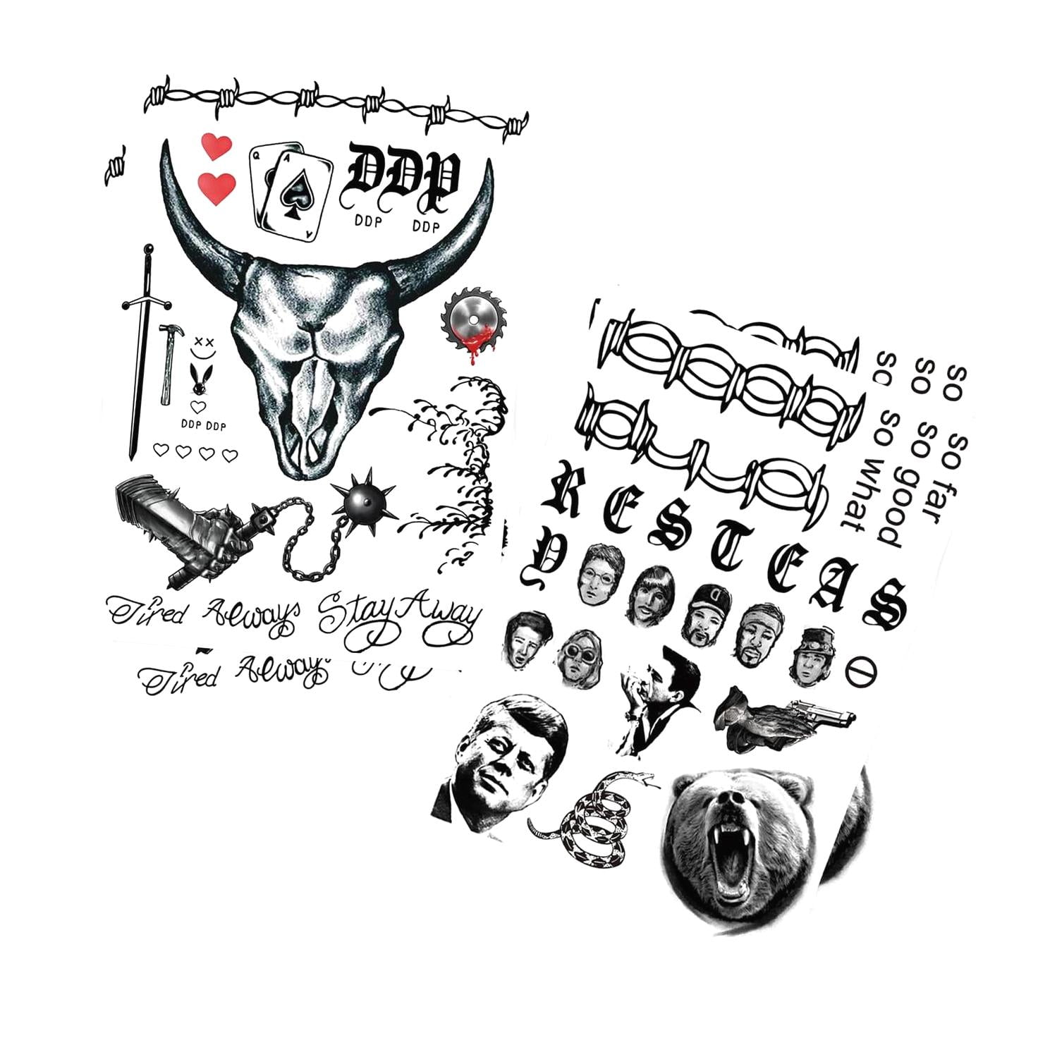 Hotbar Fake Face Tattoos for Costume - Walmart.com