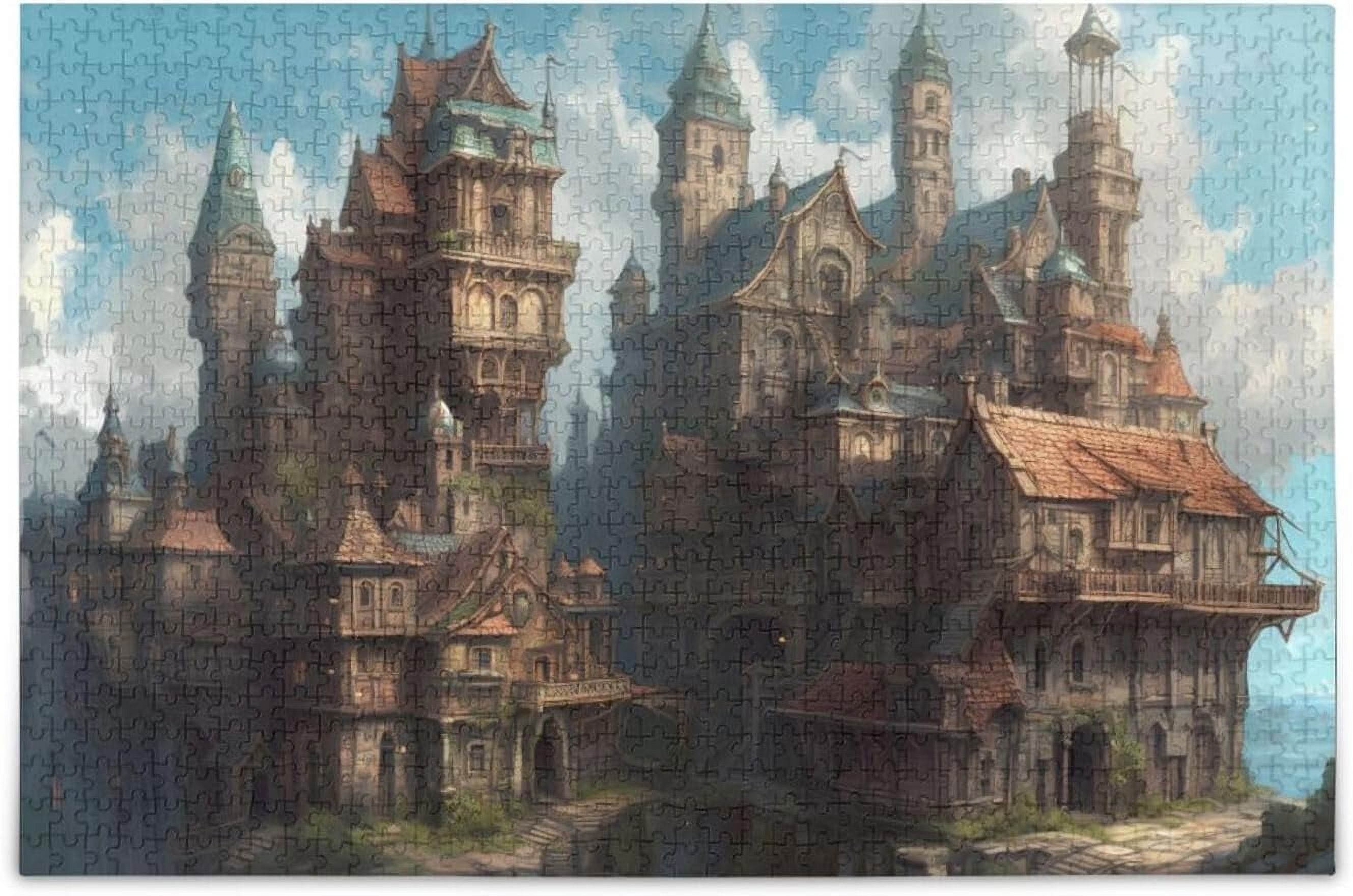 Hotbar Fantasy Castle Jigsaw Puzzle 1000 Pieces, Zigsaw Puzzles with ...