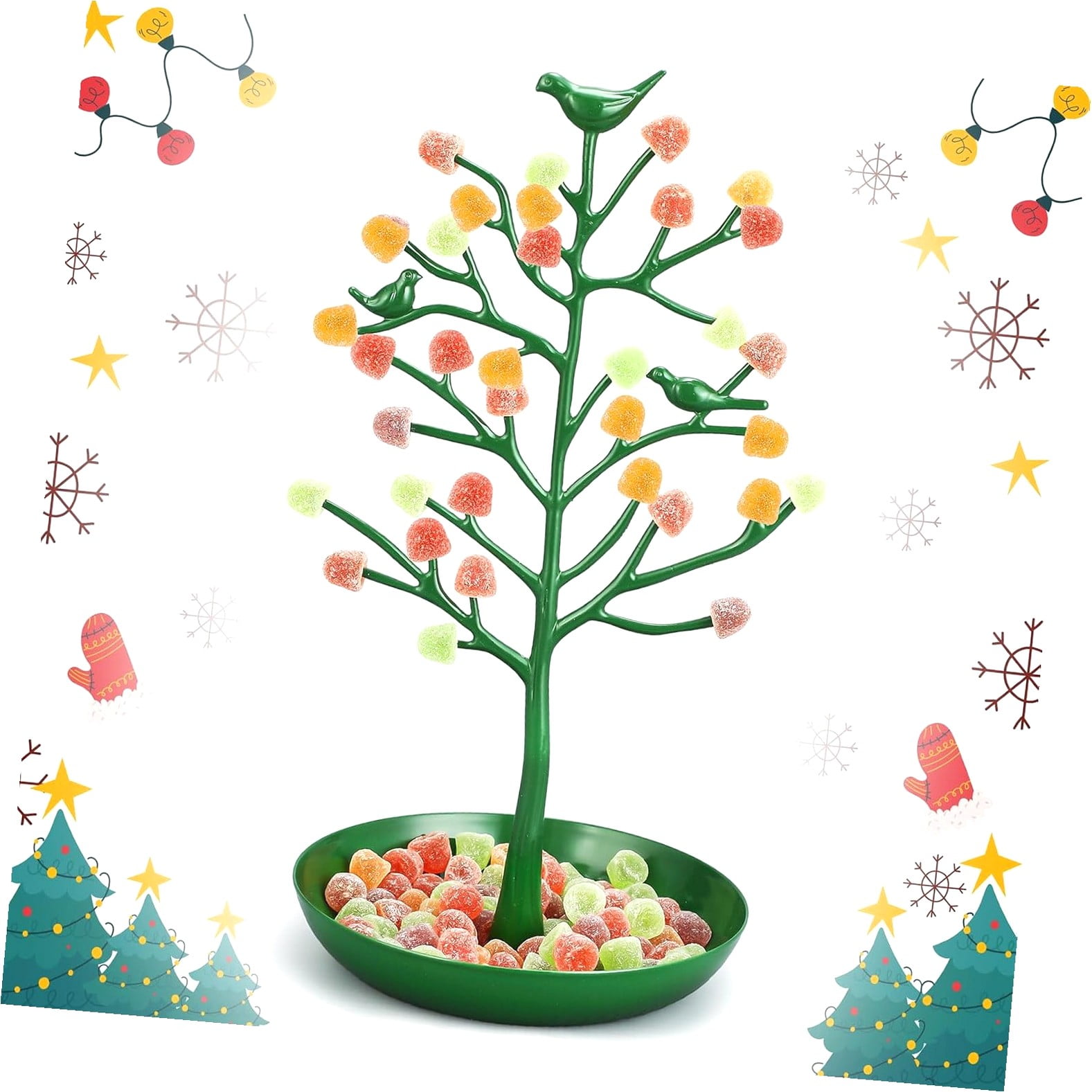 Hotbar Festive Gumdrop Tree Christmas Nostalgic Gum Drops Artificial ...