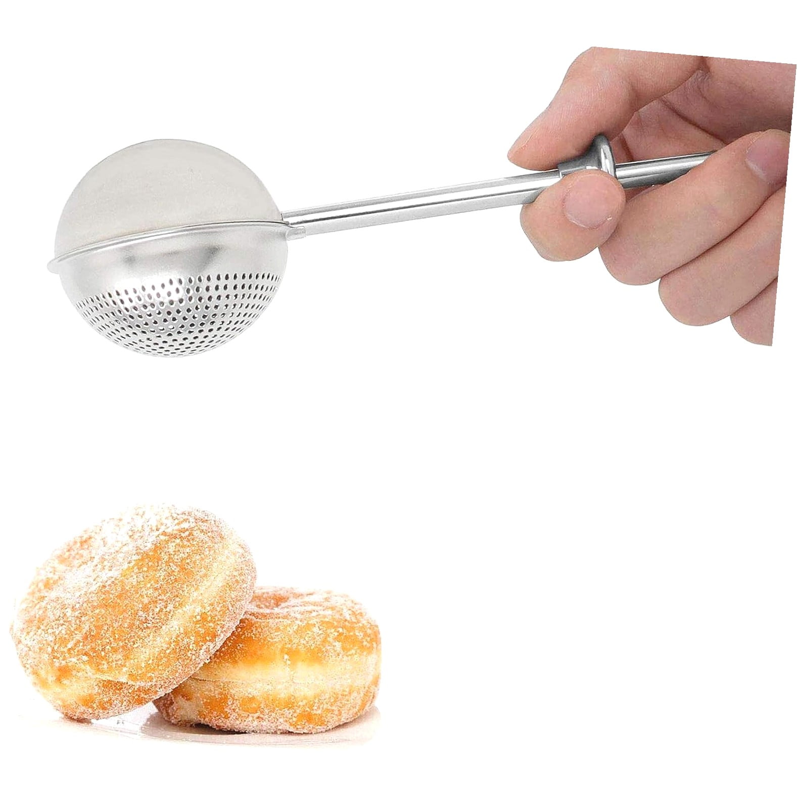 Hotbar Flour Duster for Baking, One-Handed , 304 Steel Powdered Sugar ...