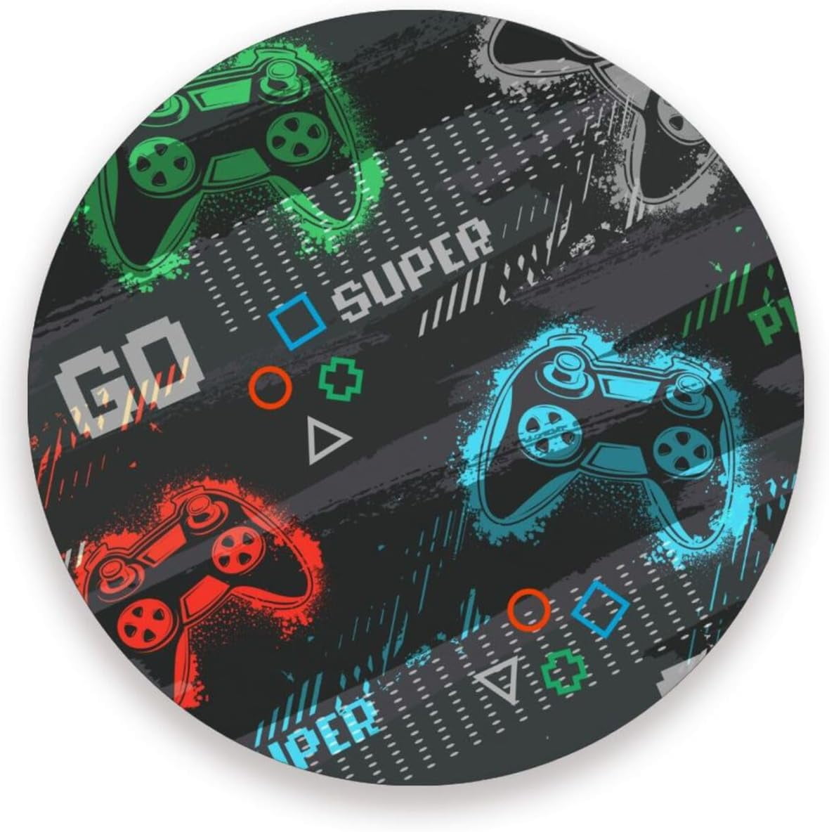 Hotbar Gamepad Coasters for Drinks Set of 4, Absorbent Ceramic Drink ...