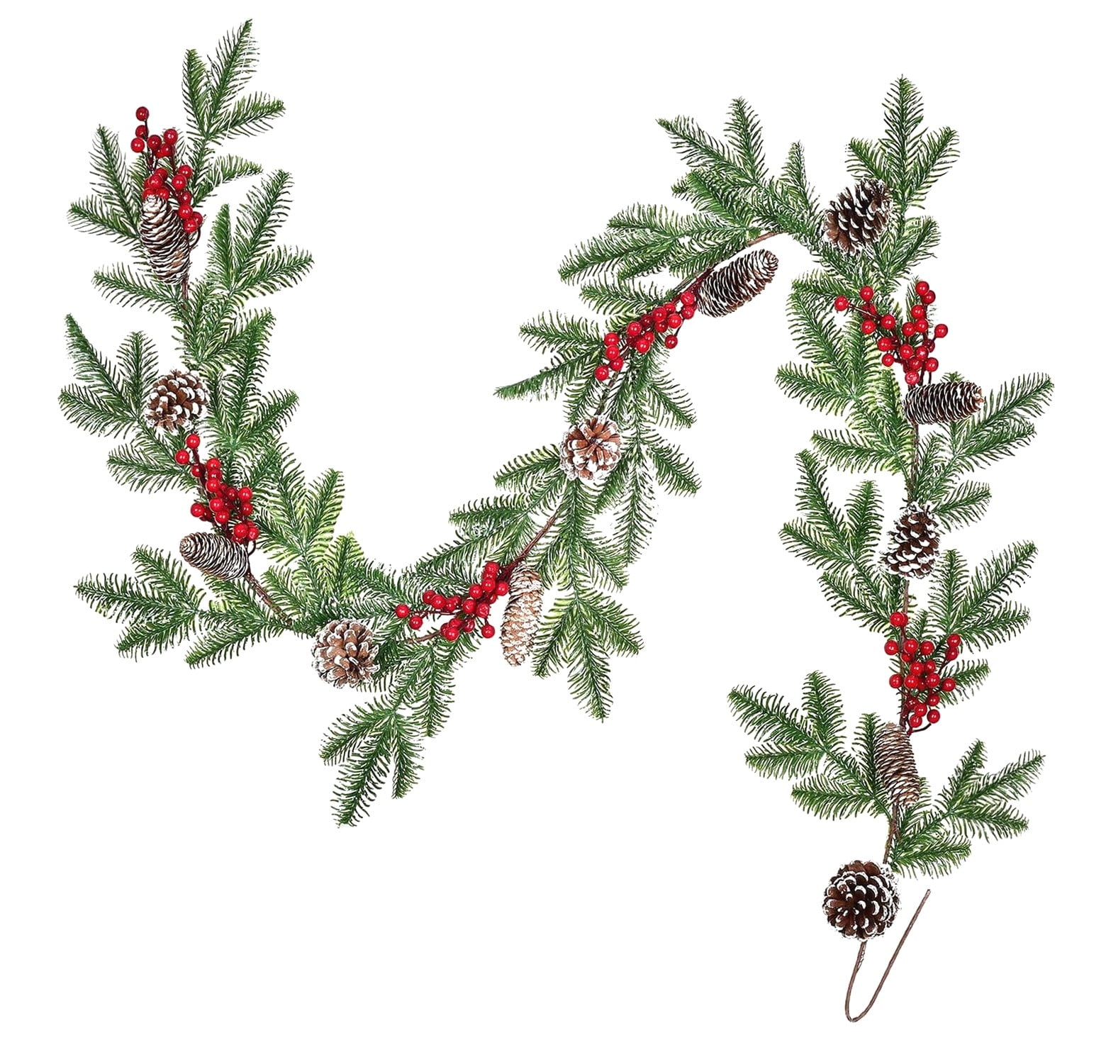 Hotbar Garland Christmas Decoration 6ft Pine Cones Garland with ...