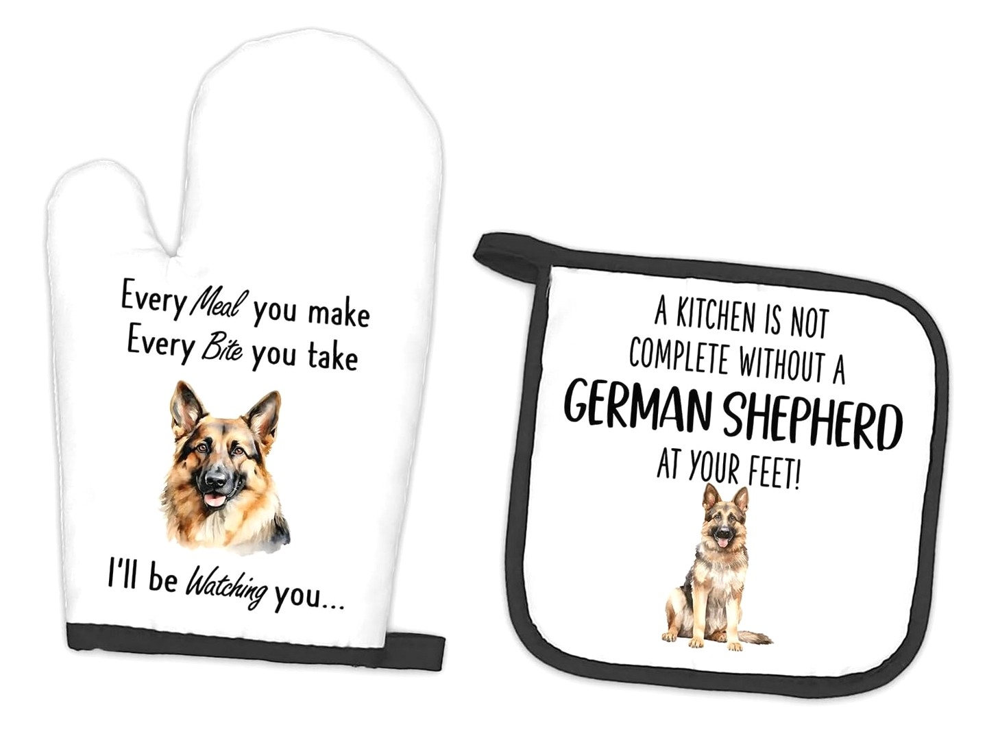 Hotbar German Shepherd and Pot Holders Sets, German Shepherd Decor ...