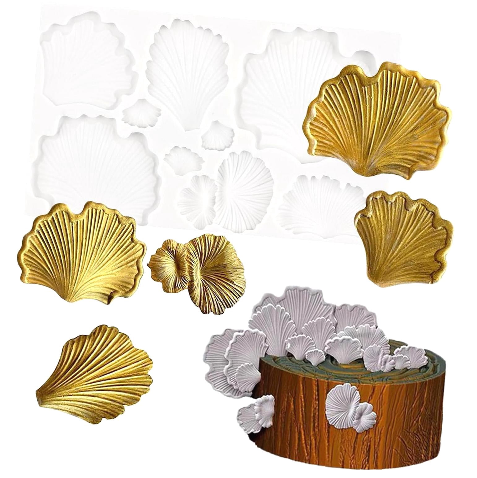 Hotbar Ginkgo Biloba Fondant Molds Fungus Cake Decoration Silicone ...