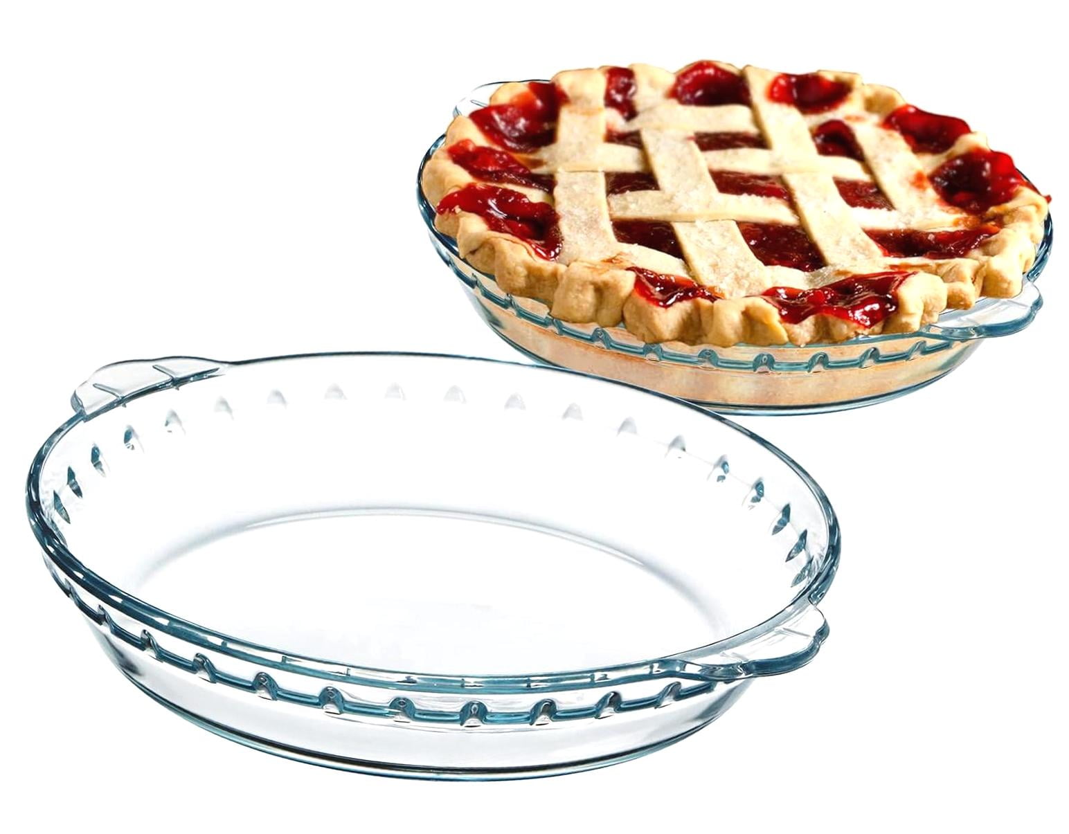 Hotbar Glass Pie Plate 18.8oz Compact Pie Dish for 1~2, Glass Baking ...