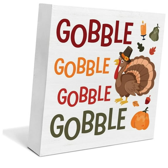 Hotbar Gobble Gobble Thanksgiving Decorations Turkey Table Decor ...