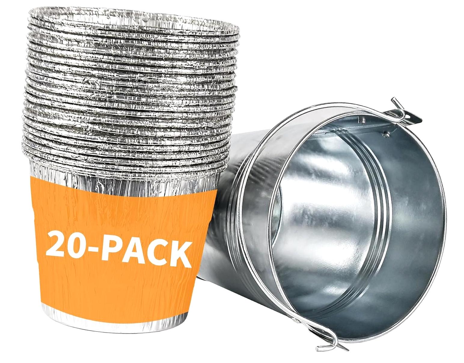 Hotbar Grease Management Bucket with 20 Liners for Smokers and Grills ...