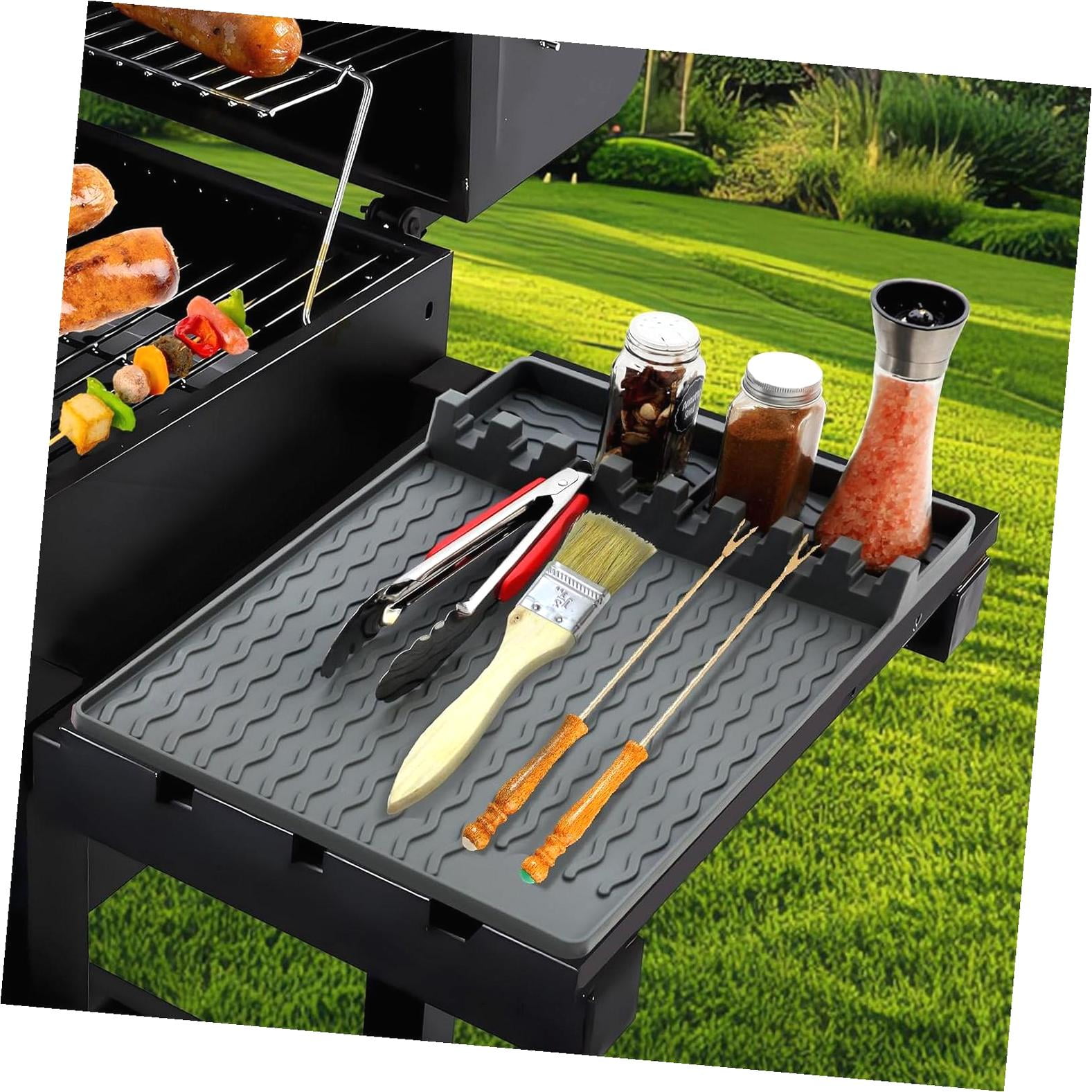 Hotbar Griddle Tools Mat, Heat Resistant Spatula Mat with Drip Pad, BBQ ...