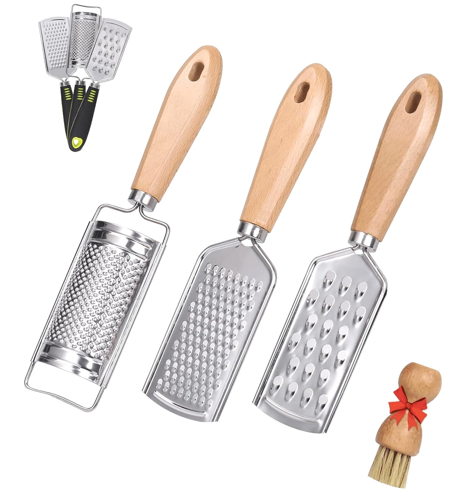 Hotbar Handheld Cheese Graters with Cleaning Steel Vegetable Grater ...