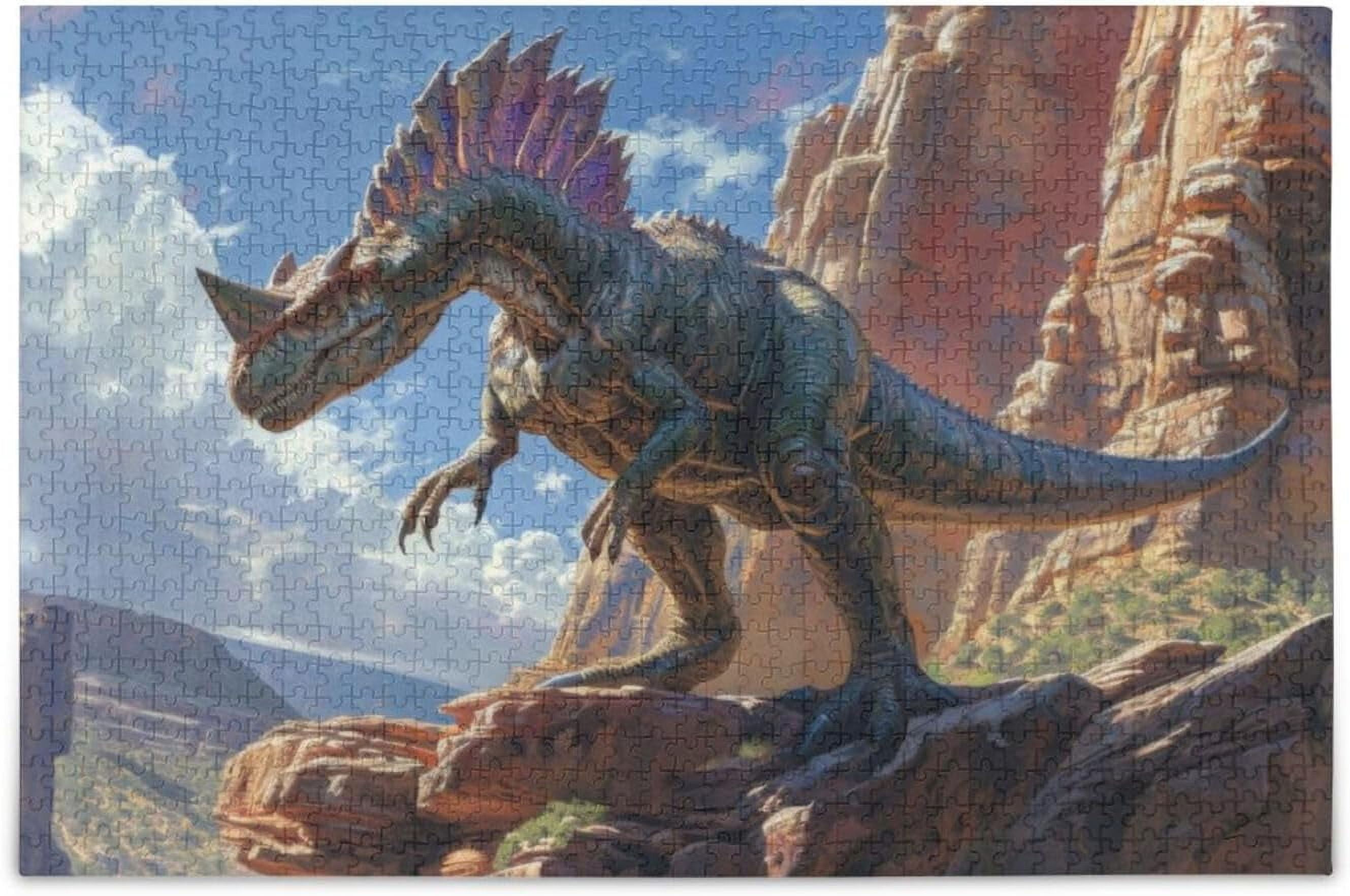 Hotbar Jigsaw Puzzle 1000 Pieces Dinosaur Rock Picture for Adults ...