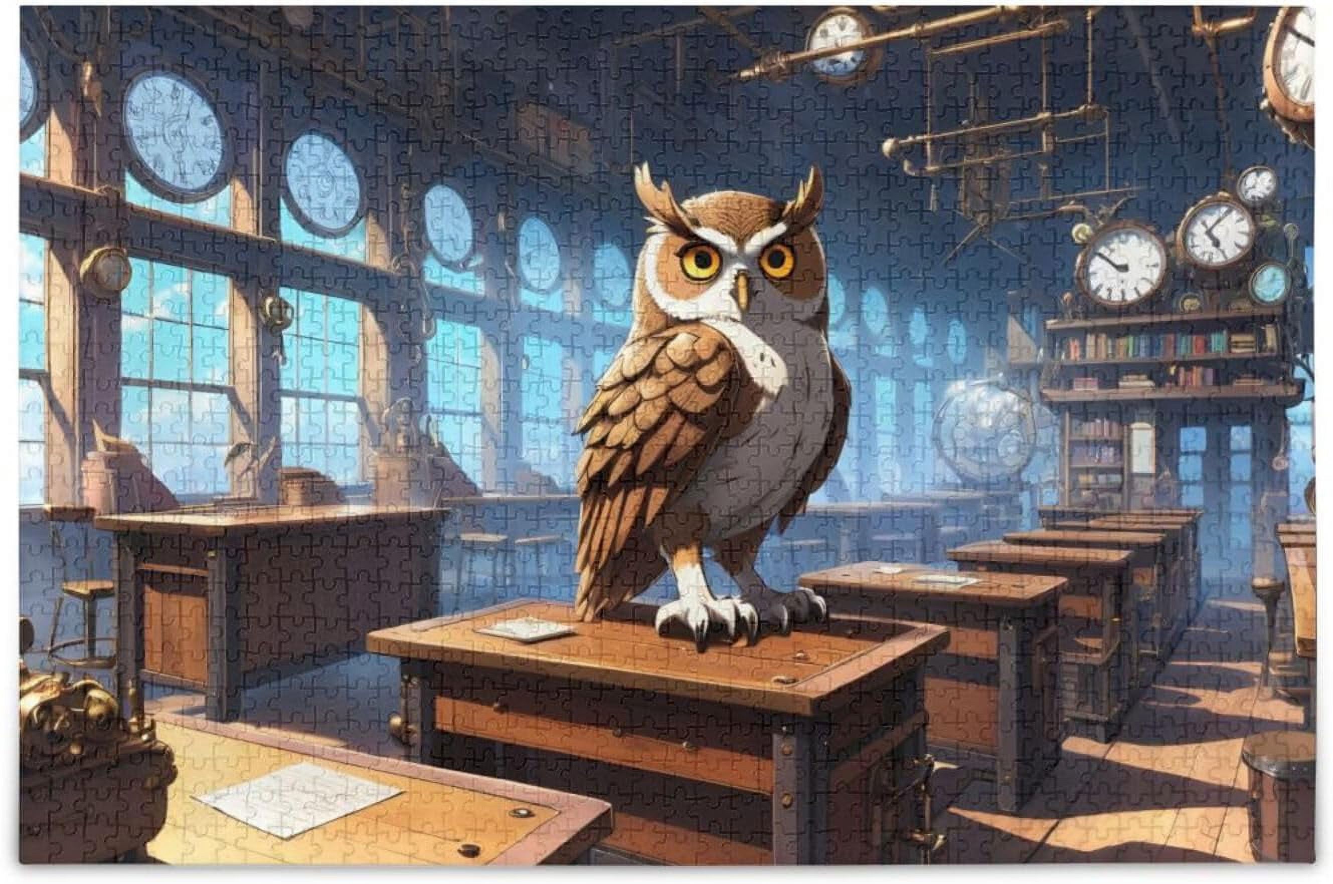 Hotbar Jigsaw Puzzle Owl in Classroom Theme 500 Pieces, Zigsaw Puzzles ...