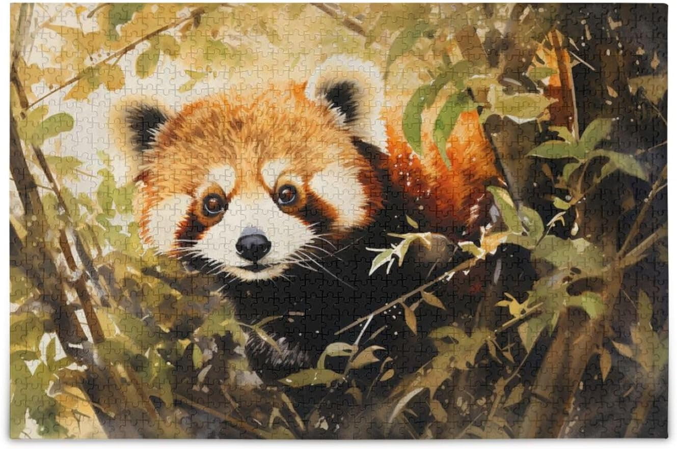 Hotbar Kawaii Red Panda Jigsaw Puzzle 500 Pieces, Zigsaw with Storage ...