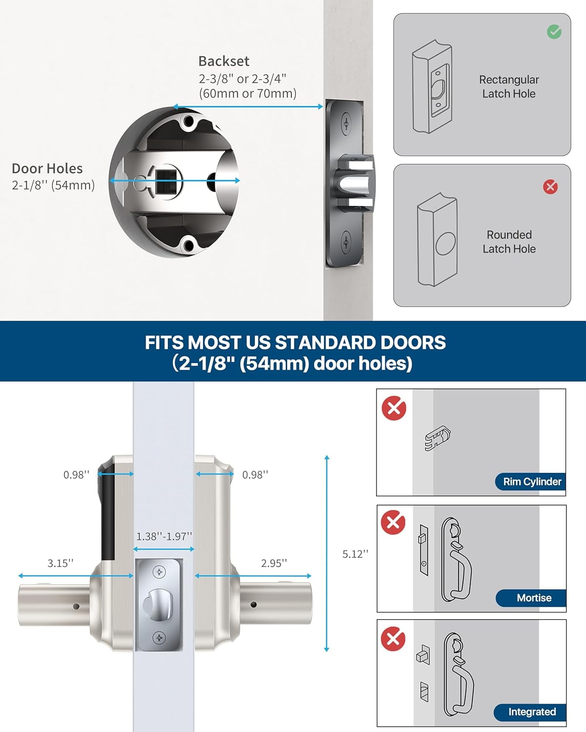 Hotbar Keyless Entry Door Lock featuring a Touchscreen Keypad and ...