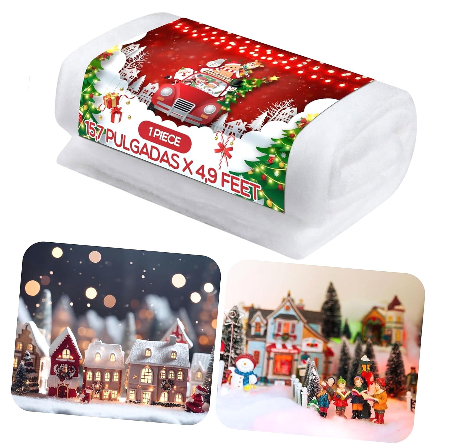 Hotbar Large Christmas Fake Snow Blanket White Artificial Snow Roll ...