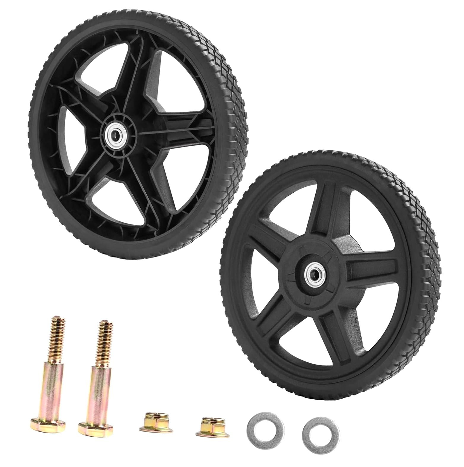 Hotbar Lawn Mower Wheel kits 6 inch Wheels for Push Mower Cart wheels 6 ...