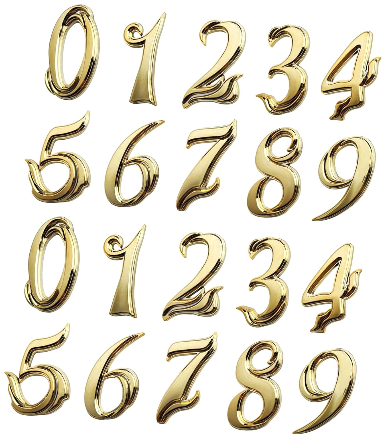 Hotbar Mailbox Numbers, 3 Inch House Door Numbers Stick Apartment ...