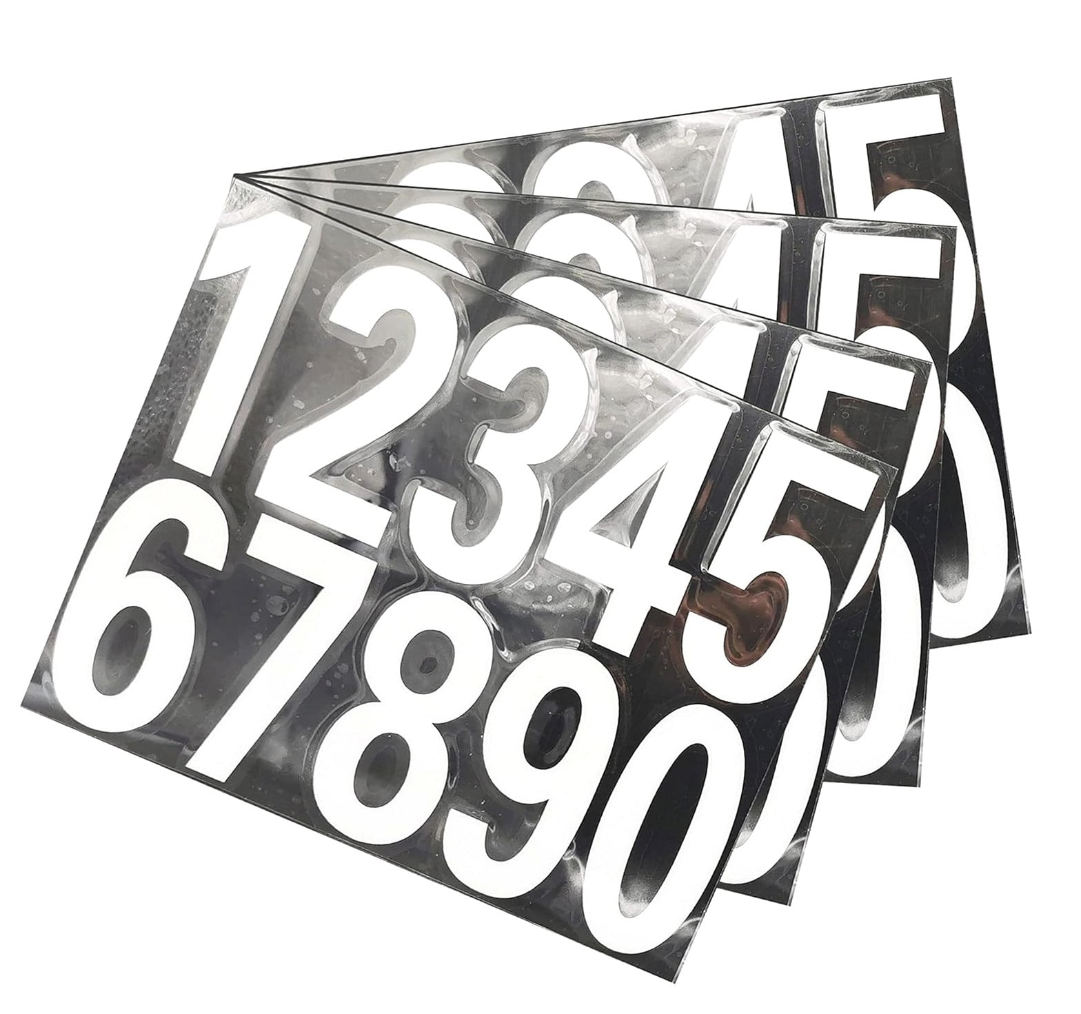 Hotbar Mailbox Numbers Stickers for Outside,4 Sets(0-9) 4 Inch Vinyl ...
