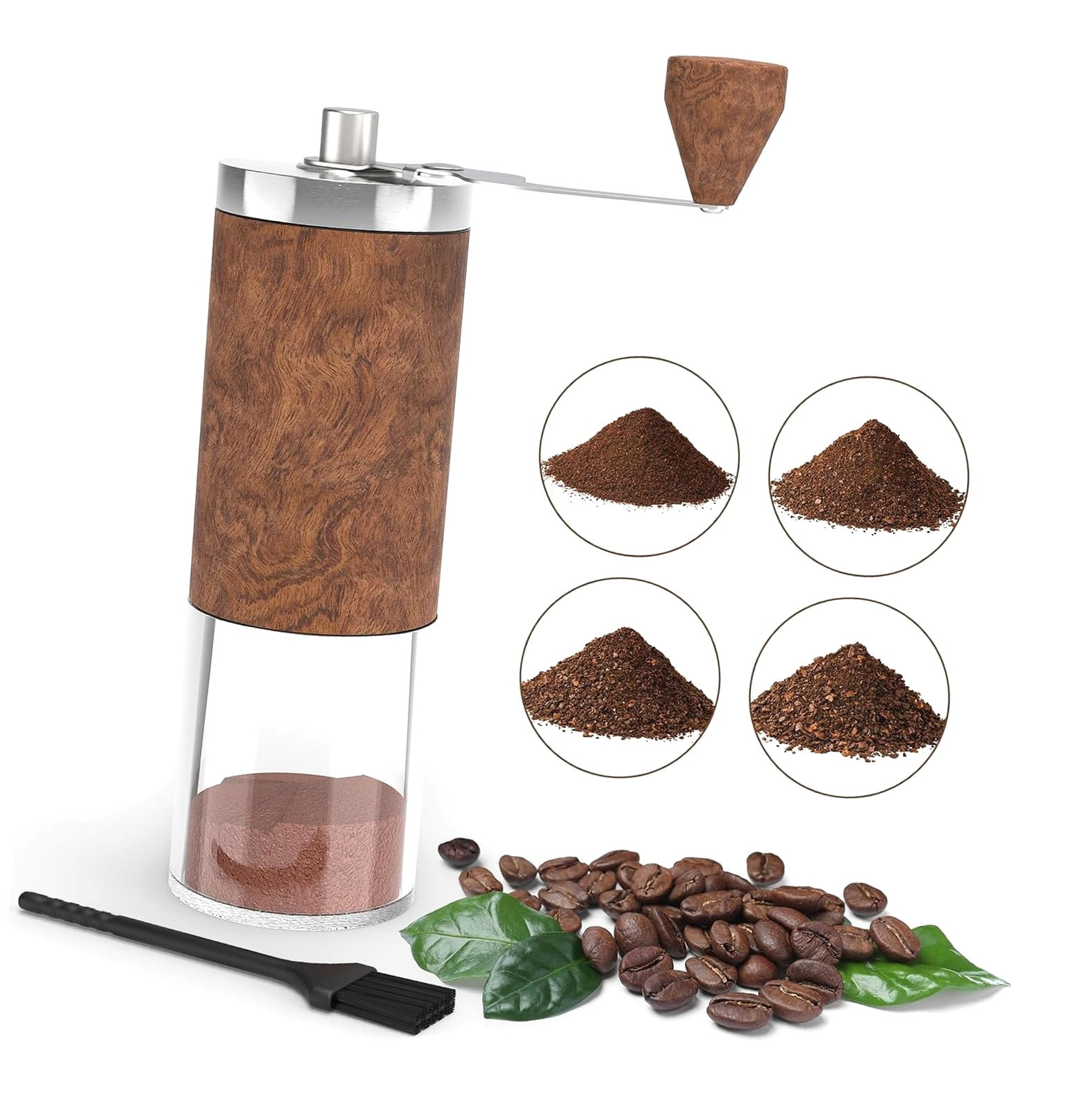 Hotbar Manual Coffee Grinder, Steel Coffee Bean Grinder, Burr Coffee ...