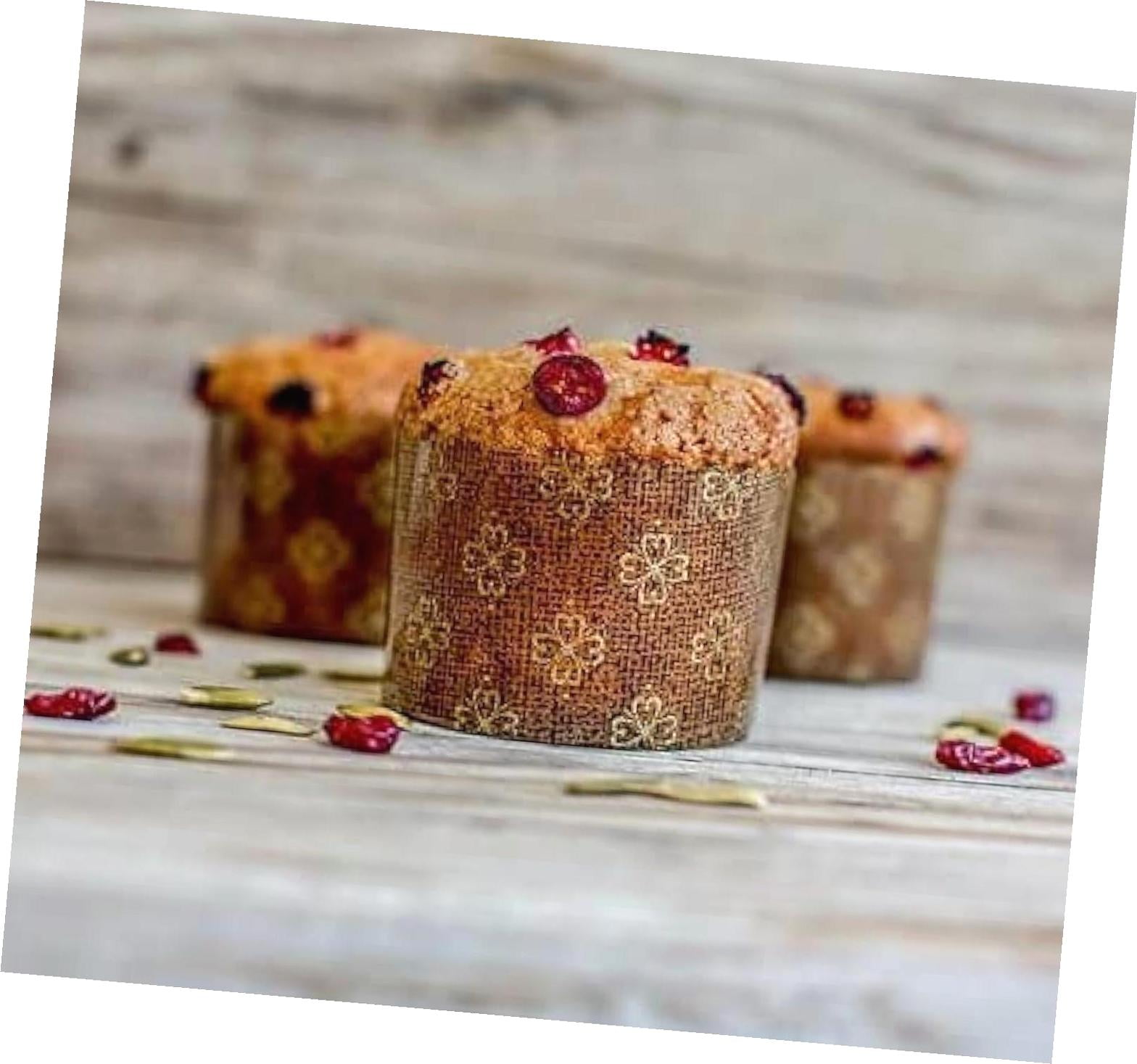 Hotbar Mini Panettone Muffins Paper Pan 2'' x 2.75'' - (Mini Panettones ...