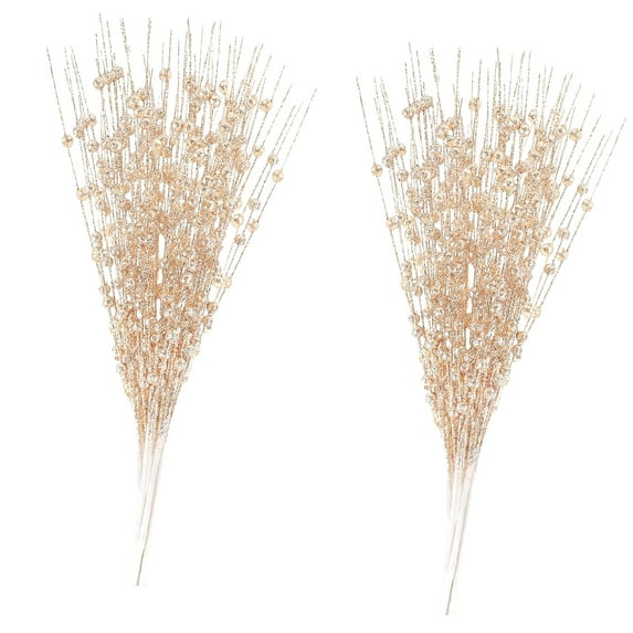 Hotbar NIETING Christmas Tree Decorations Artificial Glitter Berry ...