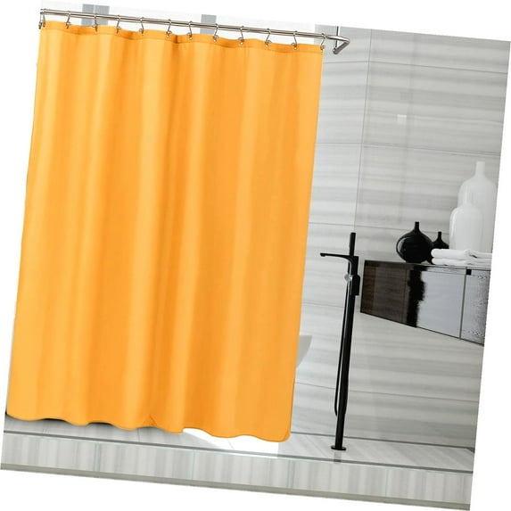 Hotbar Orange Yellow Shower Curtain Liner with Magnets, Hotel Style, 72 ...