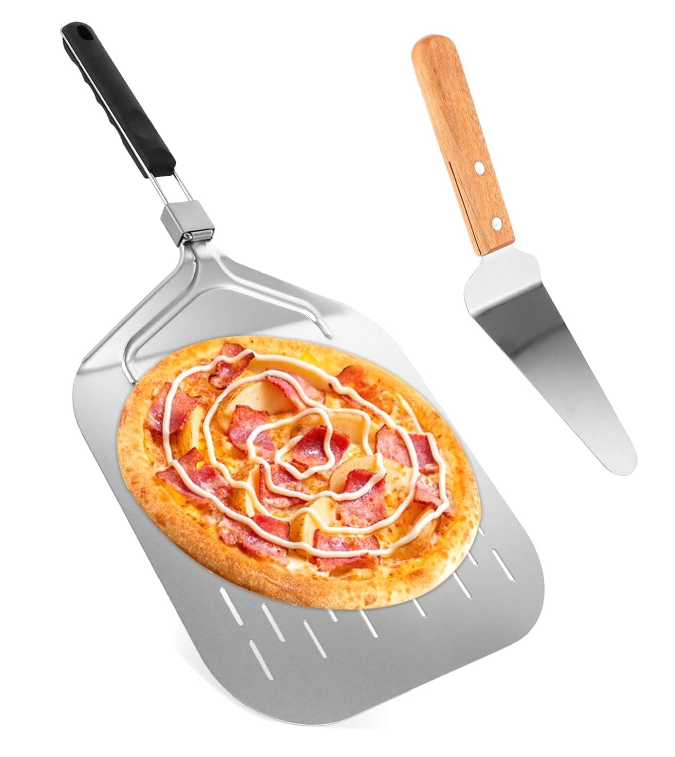 Hotbar Perforated Pizza Peel 12.6 inches featuring a 9.6-inch Folding ...