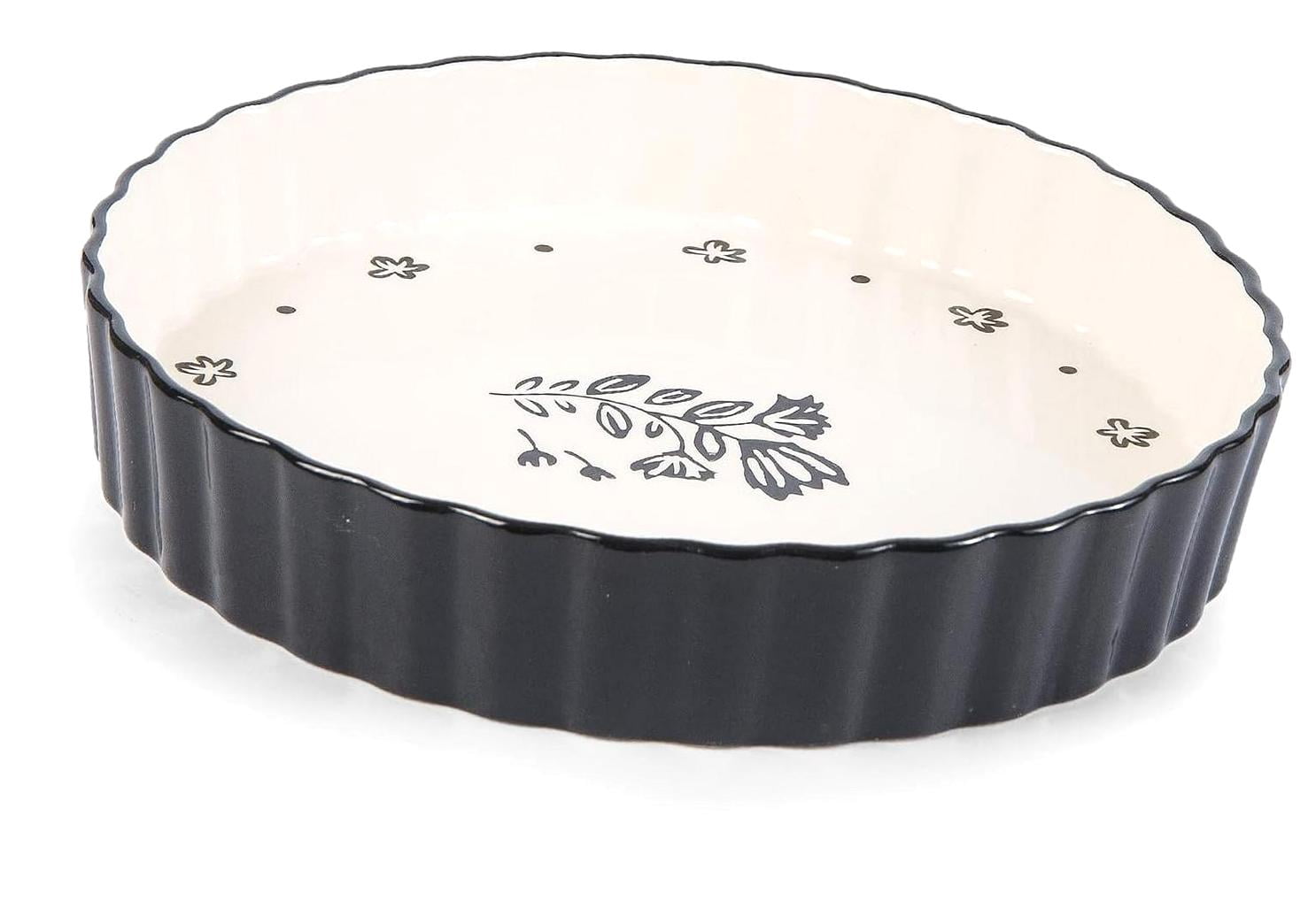 Hotbar Pie Dish Quiche Ceramic Pie Pan Pie Plate 9 Inch Deep Dish Pie ...