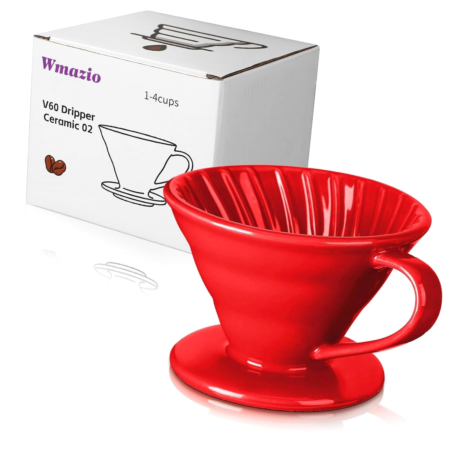 Hotbar Pour Over Coffee Dripper Ceramic Pour Over Coffee Maker Cone ...