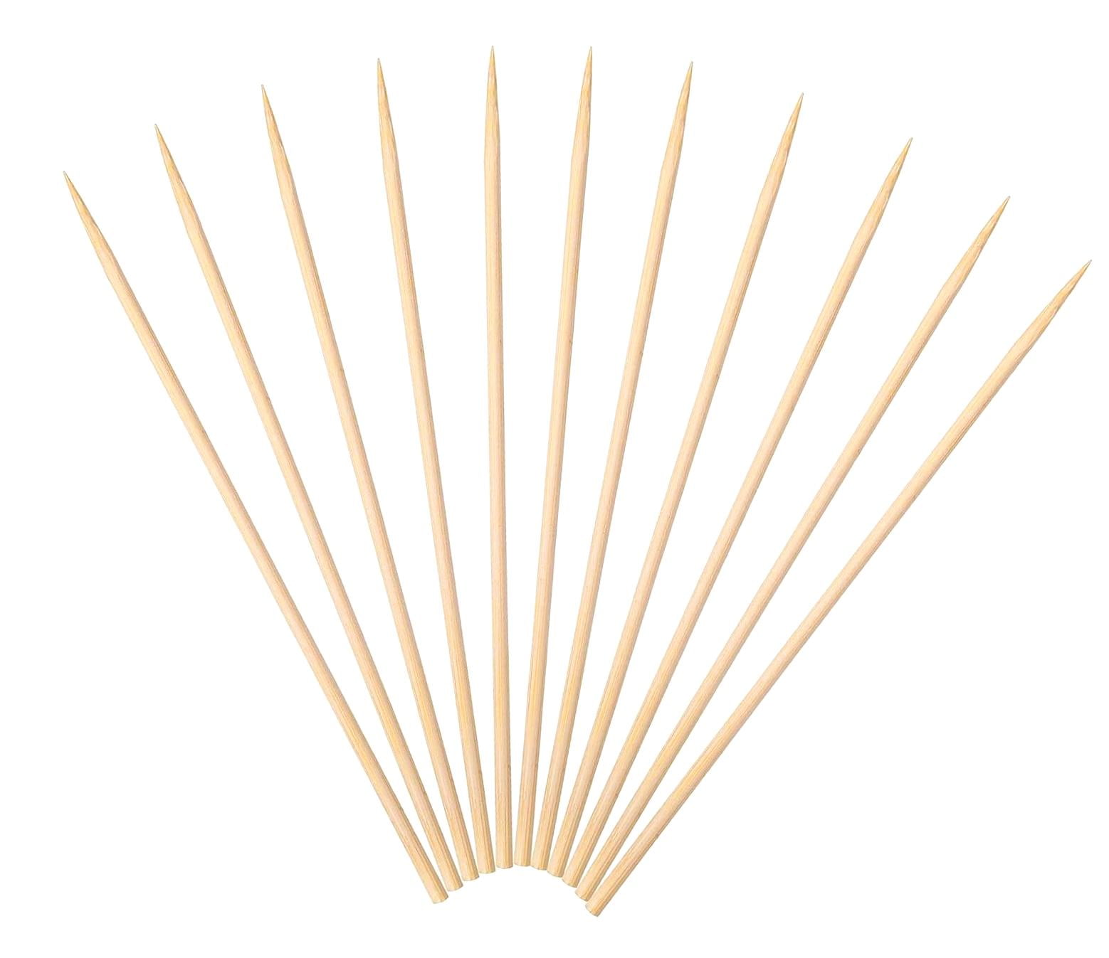 Hotbar Premium 6-Inch Skewers for Appetizers and Fruit Kabobs, 3mm Thin ...