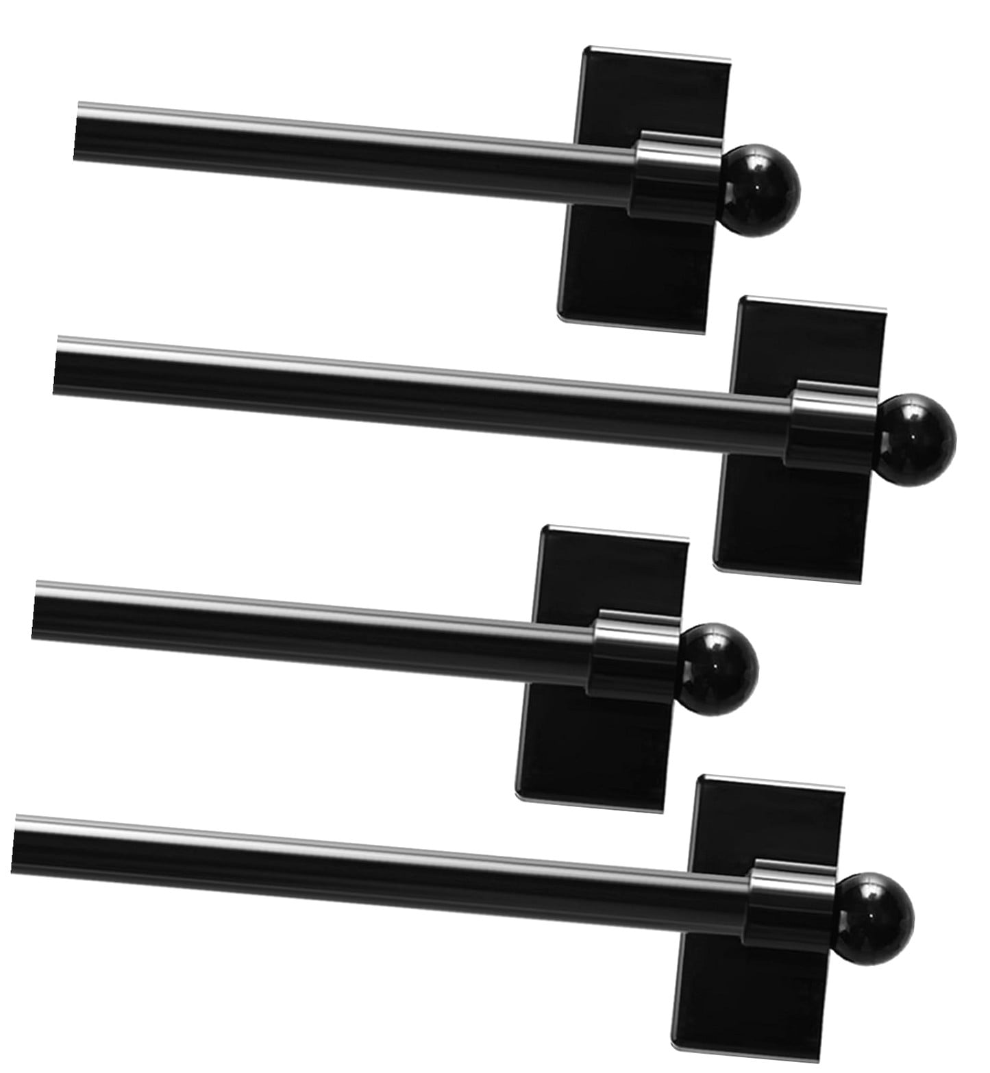 Hotbar RYB Curtain Rod for Door No Drill Small Curtain Rods for Metal ...